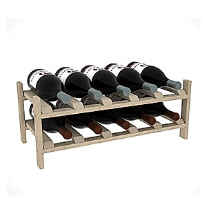 Creekside 10 Bottle Magnum Modular Exclusive Wine Shelf, 12", Pine