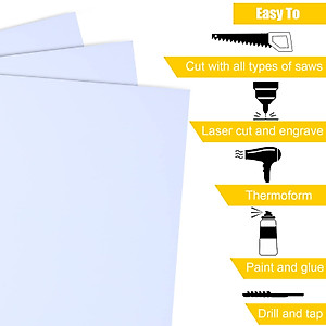 MNKNENG 4 Pack White Acrylic Sheet 1/8 Thick Translucent Acrylic Sheet Board 12 x 12 Inch Plastic Sheets White Plexiglass Sheet Square Board for Signs, Lighting, DIY Crafts