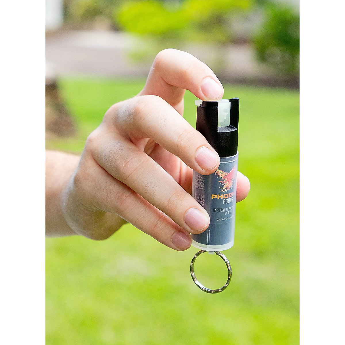 PHOENIX Key Mini – Key Chain Defense Unit Pepper Gel Trusted by Military and Law Enforcement Personnel with UV Dye Compact, Key Chain, Gel is Accurate - Maximum Strength + Easy Carry = 8Pack
