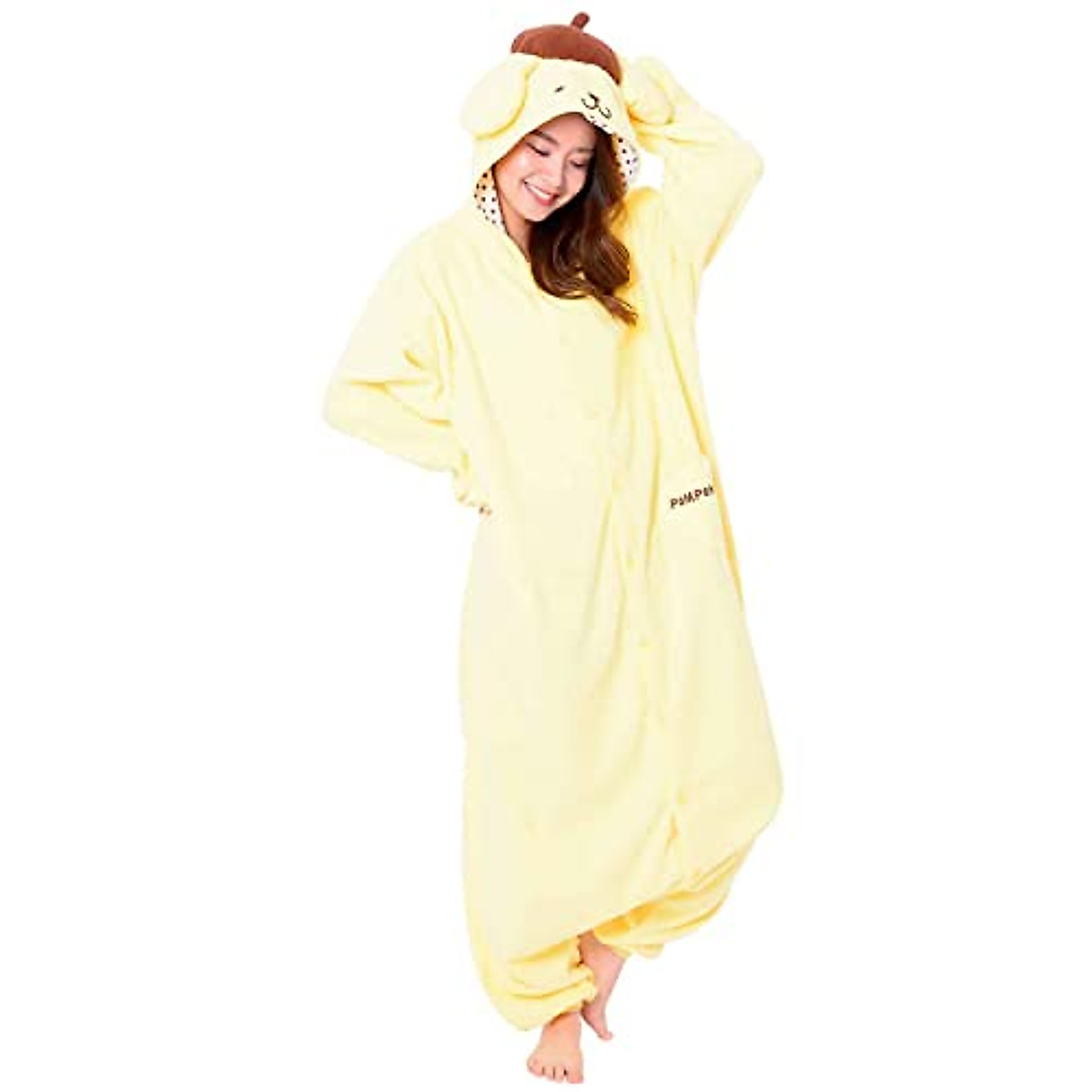 SAZAC Kigurumi - Pompompurin - Onesie Jumpsuit Halloween Costume (One Size)