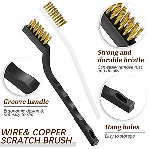 Zhehao 16 Pieces 3D Printer Nozzle Wrench Cleaning Kit,10 Nozzle Cleaning Pins with Storage Box 2 Tweezers 2 Copper Wire Toothbrushes 2 L-shaped Wrench Tool for 3D Printer Accessories