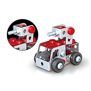 Car Building Kit - Educational Learning STEM Building Blocks Toys Gifts for Kids, Engineering Construction Set for Boys & Girls Age 8 - 13 Years Up - 6 & 7 Can Do with Parents Help (Fire Series)