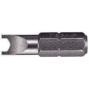 VEGA Spanner #10 Insert Bits. Professional Grade 1/4" Hex Shank #10 Spanner 1" Insert Bits. 125SP10A-5 (Pack of 5)