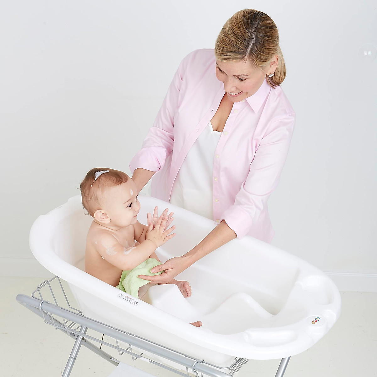 Primo Folding Bath Stand, Silver Gray