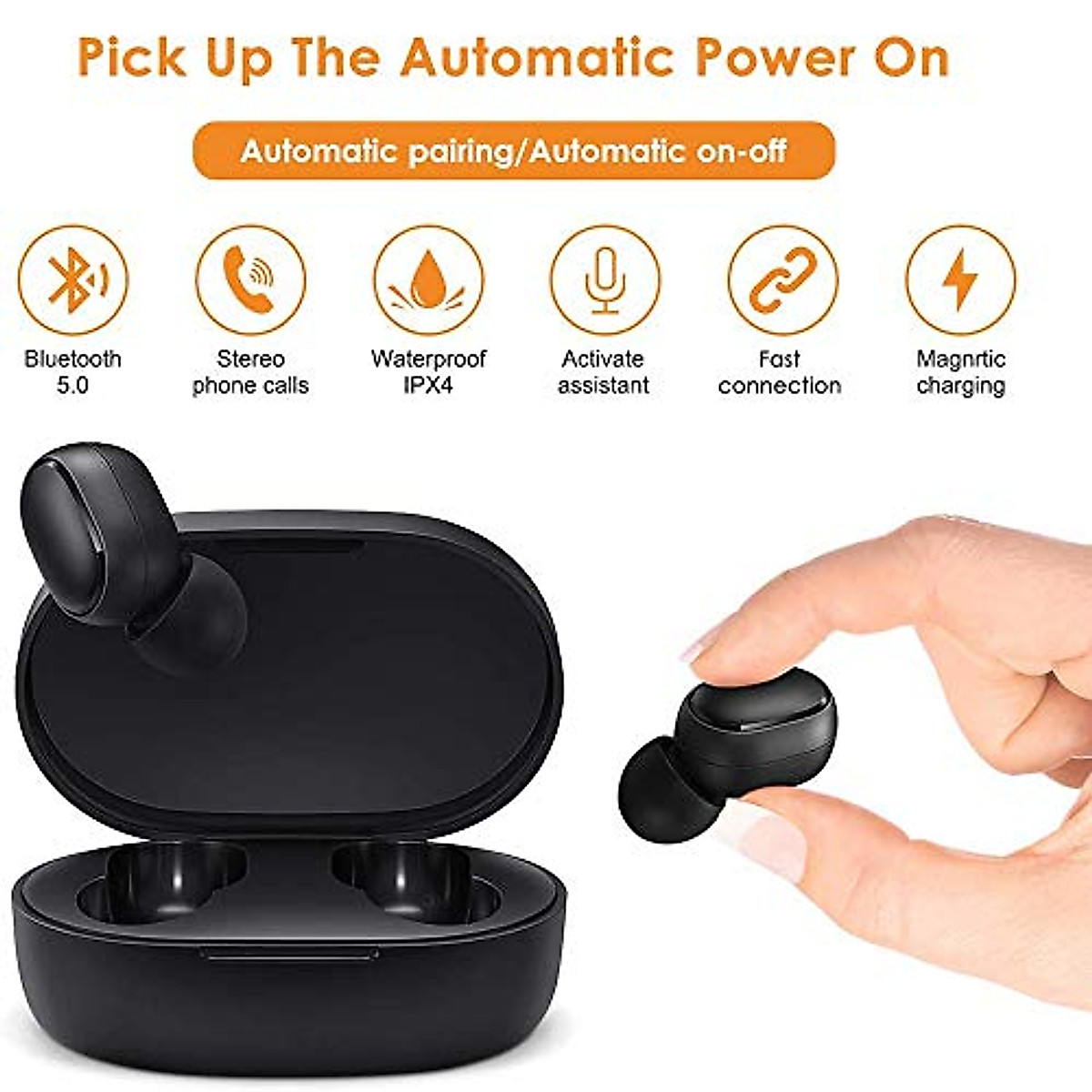 Xiaomi Mi True Wireless Earbuds Basic 2, Wireless Bluetooth 5.0 Headphones Anti-Sweat IPX4 True Stereo Bluetooth Headphones with Microphone