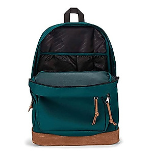 JanSport Right Pack Backpack - Durable Daypack with Padded 15" Laptop Sleeve, Spacious Main Compartment & Integrated Water Bottle Pocket - Deep Juniper