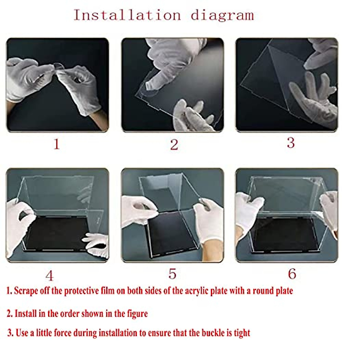 Clear Acrylic Display Case Box ，Versatile Collectibles Display Dustproof Showcase with Thickening Base，for Display Action Figures Home Storage Organizing Toys (8x8x12 inch/20x20x30cm)