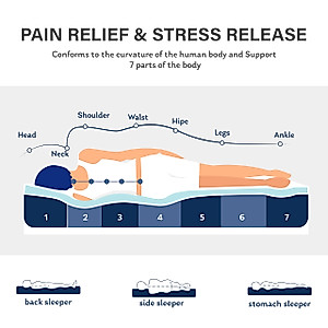 14 Inch Twin Memory Foam Mattress, Gel Cooling Mattress Bed in a Box, Fiberglass Free Mattress, Medium Firm Mattress, CertiPUR-US Certified, 38”x75”x14”, White