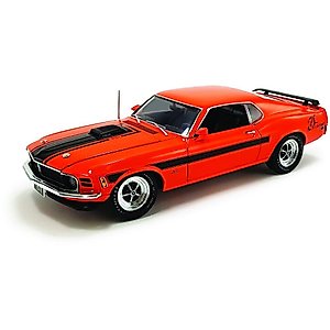 1970 Mach 1 Orange with Black Stripes Sidewinder Special Limited Edition to 500 Pieces Worldwide 1/18 Diecast Model Car by Acme A1801861