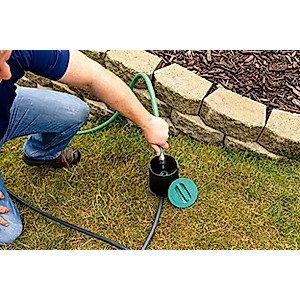 Rain Bird 32HE In-Ground Pro Rotor Pop-up Sprinkler System Kit with Click-N-Go Garden Hose Connection