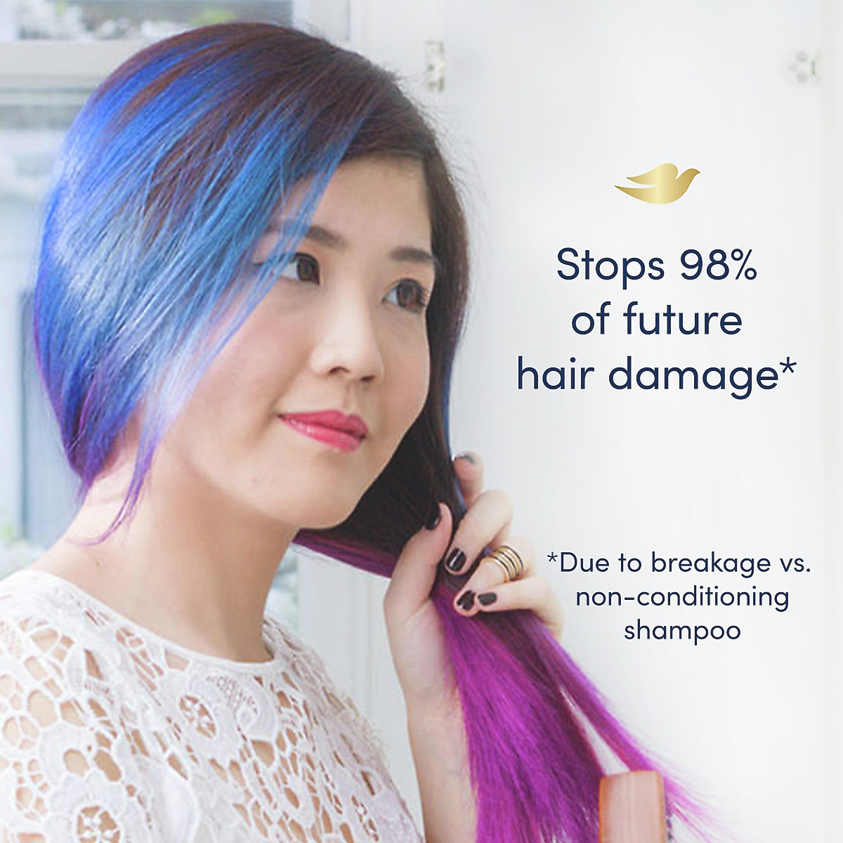 Dove Nutritive Solutions Strengthening Shampoo Intensive Repair 4 Count Formula for Damaged Hair Dry Hair Shampoo With Keratin Actives 12 oz