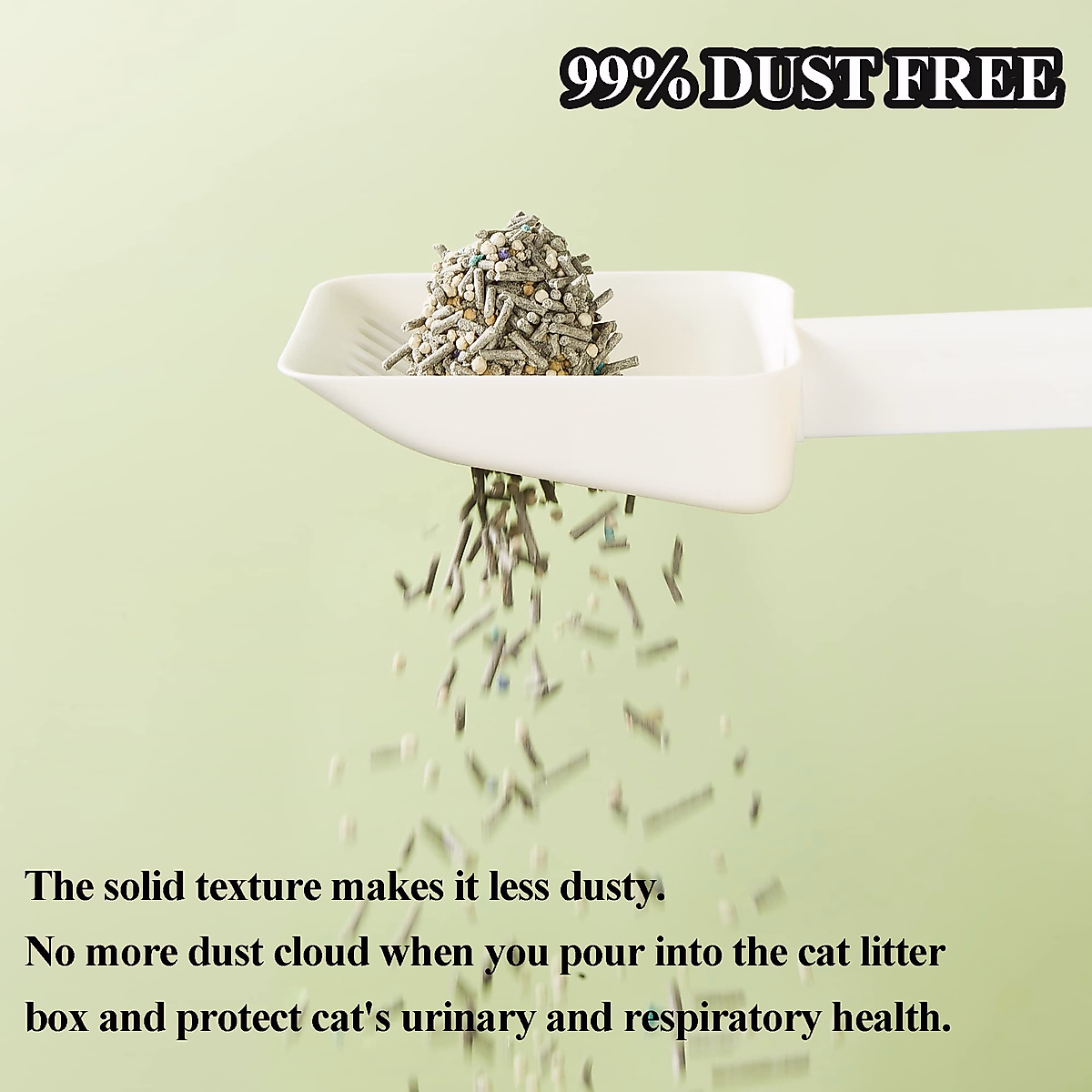 Vealind Clumping Cat Litter, Mixed Cat Litter 5 in 1 Dust-Free Flushable Odor Free Activiated Carbon Tofu Cat Litter (4 PACK-32 Pounds)