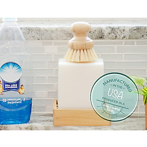 NO TOX LIFE Vegan Dish Block, 6 oz – A Solid Dish Soap for Effective Cleaning of Dishes, Pots and Pans – Ultra-Concentrated Biodegradable Formula – Fragrance and Dye Free – 2 Pack