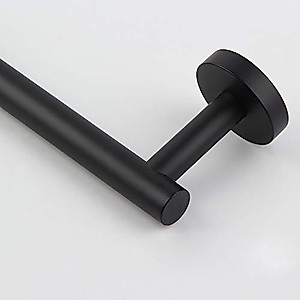 GERZWY Bathroom Towel Bar 30" Stainless Steel Towel Bar Matte Black Contemporary Style Wall Mount for Bath Kitchen AG1101C75-BK