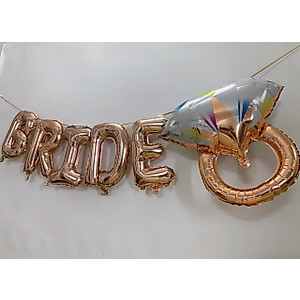 Concico Bridal Shower Decorations Party Supplies Set of Bride to be Photo Banner, Balloons, Hanging Swirls for Bridal Shower/Bachelorette Party decor