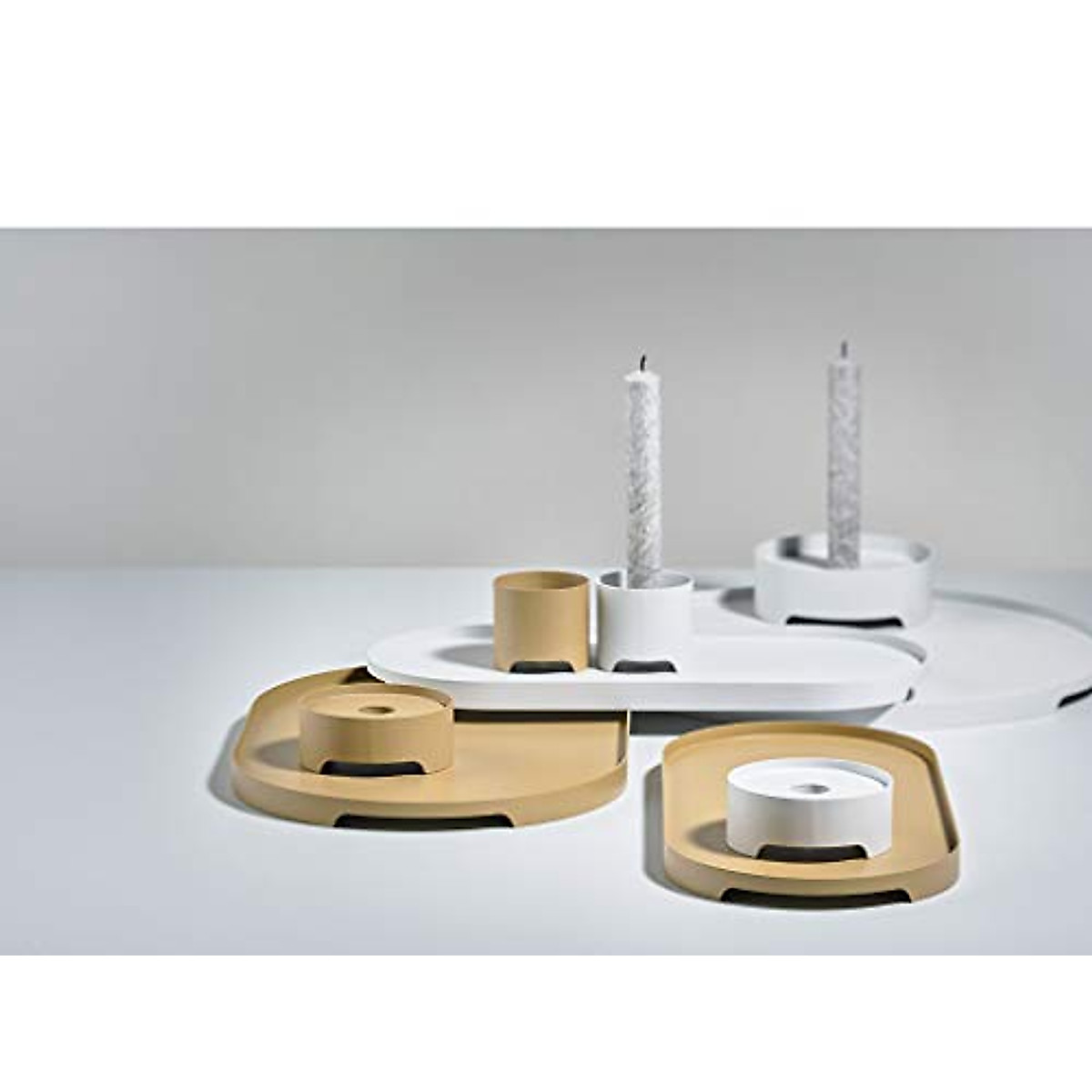 ZONE DENMARK, SINGLES Oval Tray, Metal, Modern Design, Black, 1 Count