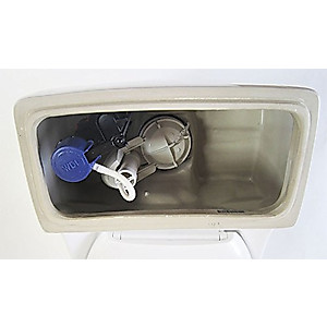 EAGO R-108FLUSH Replacement Toilet Flushing Mechanism for TB108, White