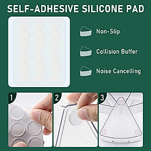 JEISSLIA Lazy Susan Cabinet Organizer Bins for 26"/ 28"/ 32" Diameter Corner Lazy Susan, Plastic Cabinet Storage Bin, 1/8 Wedge-Food Safe, BPA Free, with Non-Slip Pads (for 28" Lazy Susan, 8 Pack)