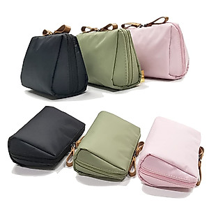 Vviitop Small Makeup Bag for Purse, Makeup Pouch Small Cosmetic Bag Mini Portable Handbag for Women and Girls (Emerald Green)