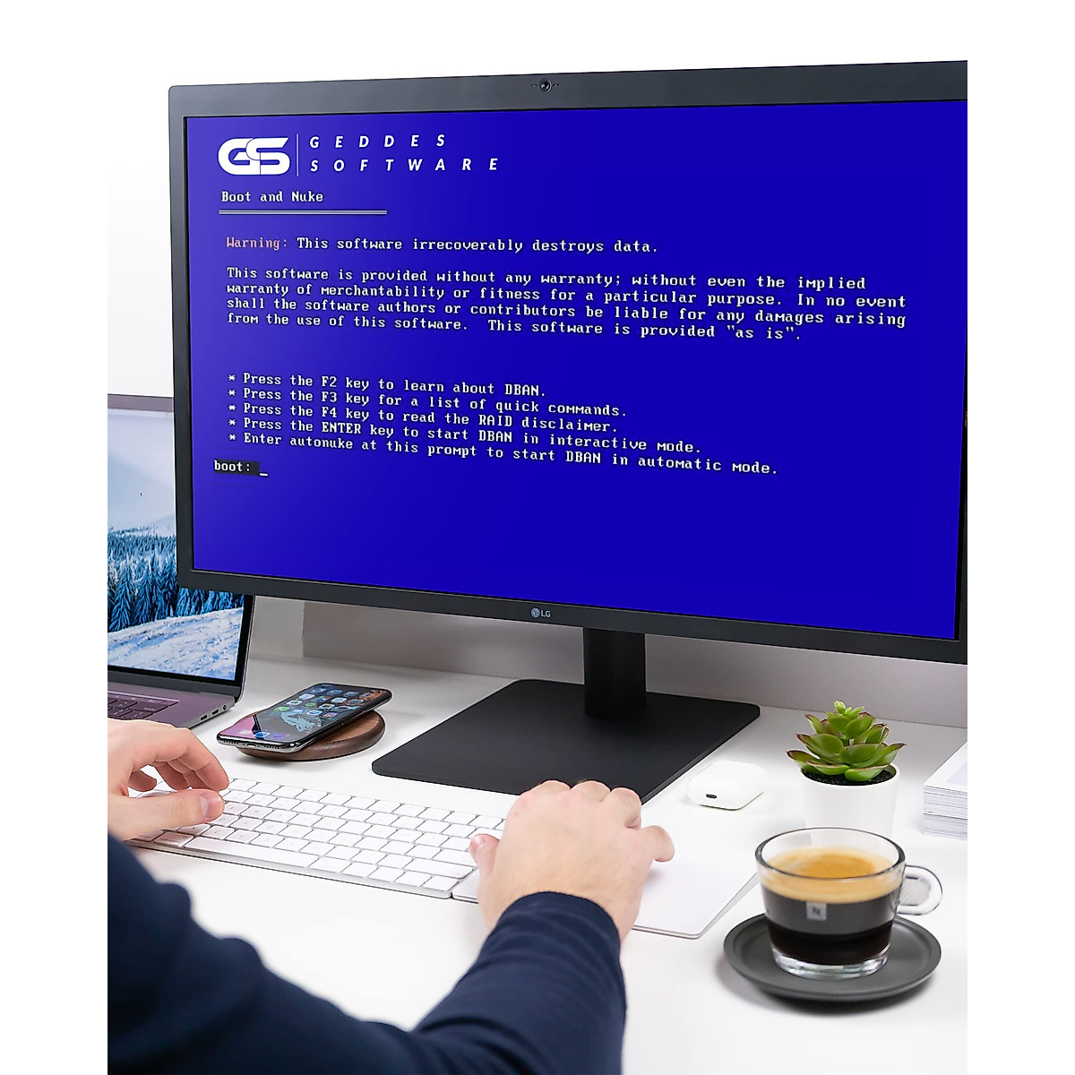 GEDDES Disk Wiper Hard Drive Eraser DoD USB DBan Hard Drive Disk Erase Nuke Data Wiping Software for Windows, Linux & Mac NEWEST Version