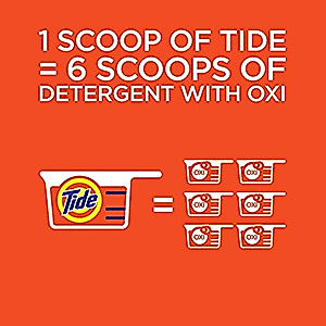 4SGM Tide Plus He Ultra OXI ACTi-Lift Crystal Powder Laundry Detergent 39 oz. (22 Loads Total), Multicolor