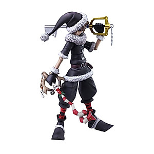 Square Enix XKHBAZZZ01 Bring Arts - Kingdom Hearts II Sora Christmas Town Version Action Figure, Multicolor, 15cm