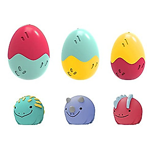 Dr. Brown's CleanUp Float & Hatch Dino Eggs Nesting Bath Toy, 6m+, BPA Free, Certified Plastic Neutral