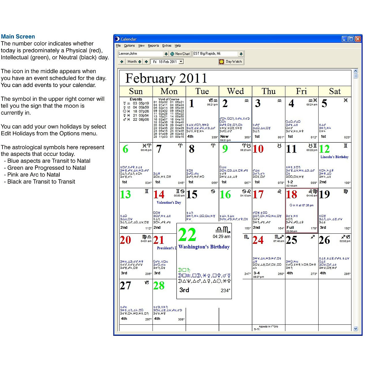 Day Watch – Professional Astrological Calendar & Forecasting software