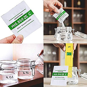 Nynelly 15 Pack pH Meter Buffer Solution Powder pH 6.86, 4.01, 9.18 for Precise Calibrate pH Meter, pH Calibration Powder Solution, pH Tester Calibration Powder Packets