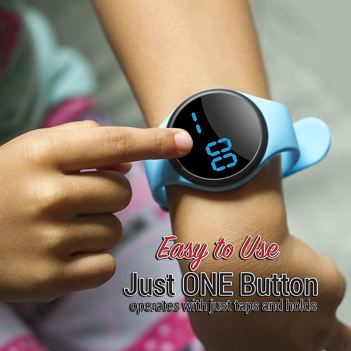 Potty Training Watch for Kids V1 – A Water Resistant Potty Reminder Device for Boys and Girls to Train Your Toddler with Fun/Musical and Vibration Interval Reminders with Potty Training eBook (Blue)