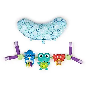 Baby Einstein Neptune's Discovery Reef Baby Tummy Time Activity Gym Toy Bar with Soft Comfortable Mat, 65 Melodies and Songs and Light Up Features