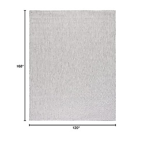 SAFAVIEH Courtyard Collection Area Rug - 10' x 14', Grey & Grey, Indoor/Outdoor & Washable, Ideal for Patio, Backyard, Mudroom (CY8520-36811-10)