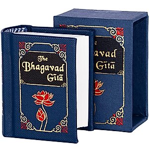 Bhagavad Gita Mini Book (H) (Foil Stamped, Miniature Sized 1.49 x 2.04", boxed)