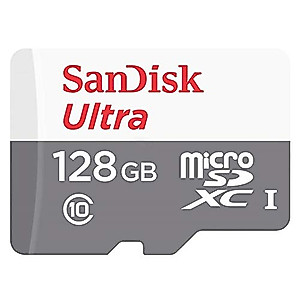 SanDisk 128GB Ultra (2 Pack) MicroSD Class 10 100MB/s Micro SDXC Memory Card SDSQUNR-128G Bundle with (1) GoRAM Reader (128GB, 2 Pack)