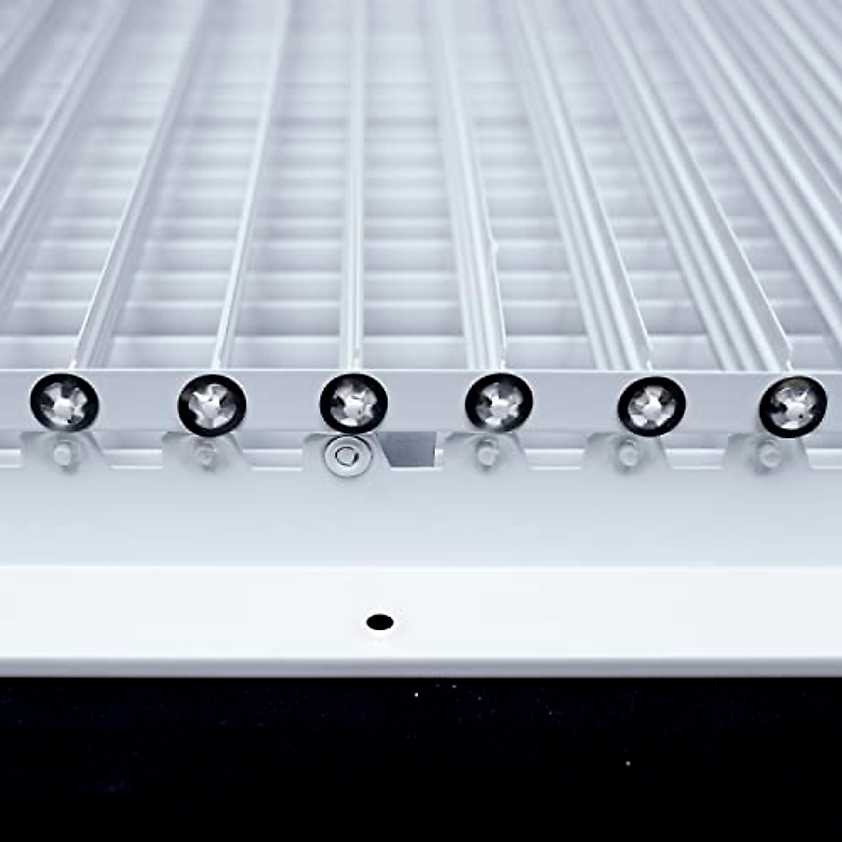 Fits 24" x 8" Duct Opening Steel Adjustable Air Supply Grille by Handua | Register Vent Cover Grill for Sidewall and Ceiling | White | Outer Dimensions: 25.75" X 9.75"