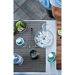 Outset Stainless Steel Ice Tongs, 8-Inch Length, Model: