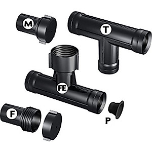 Swan Products MGEZFE3801 Miracle-Gro Soaker System Push on Fitting Replacement Piece: Feeder Connector, Black