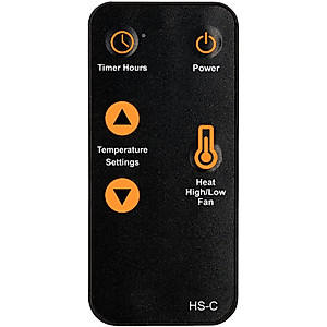 Replacement for Heat Surge Electric Fireplace Heater Remote Control ADL-2000M-X S8 W17L S8 W17L