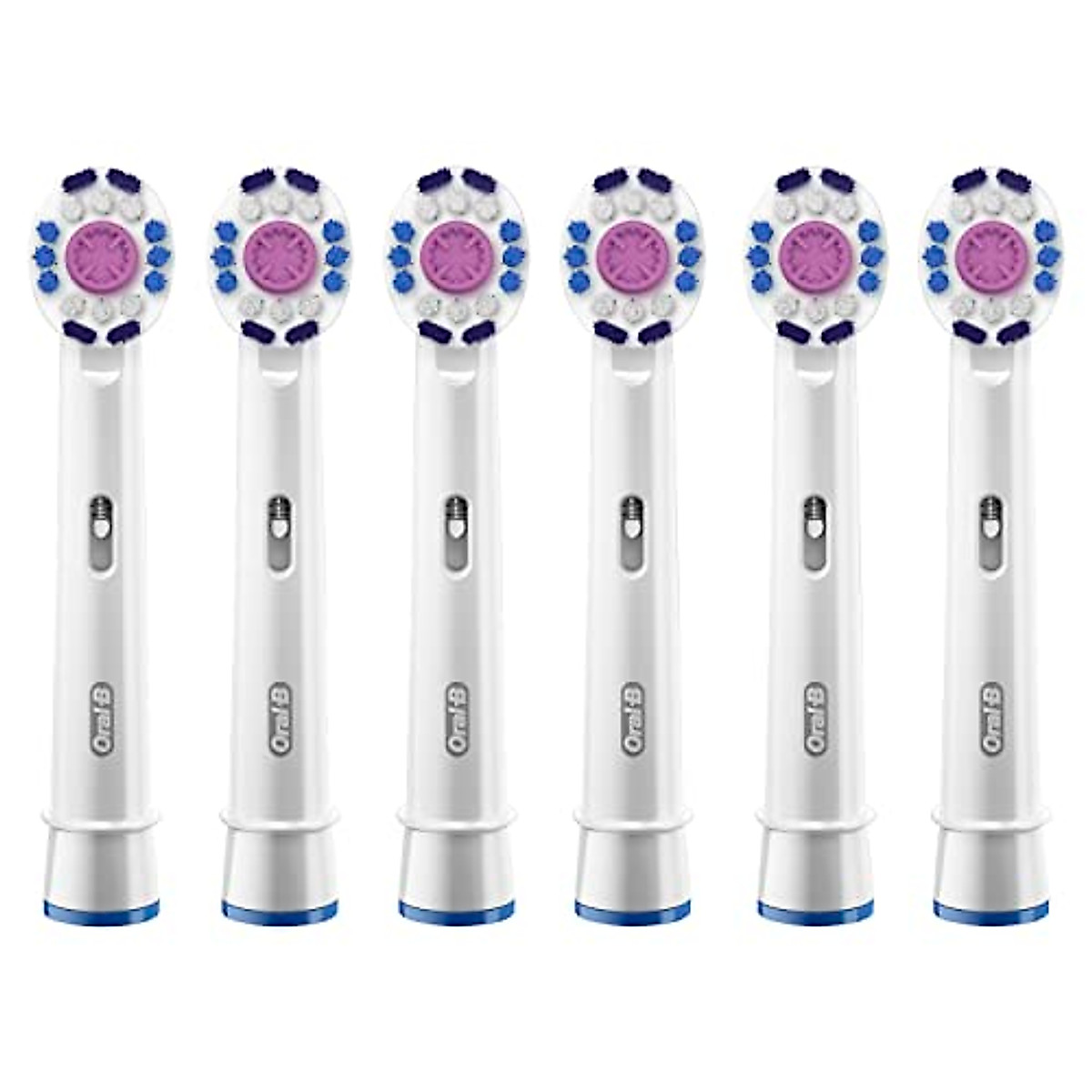 Oral-B 3D White Electric Toothbrush Replacement Brush Heads, 6 Count