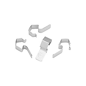 WECK PacknWood Reusable Stainless steel clip Jars| Tulip Jar with Wide Mouth | Recyclable Suitable for Canning and Storage | Eco-Friendly Canning Jar - (L: 1.18inches” W: 0.59inches”) 840 Pcs