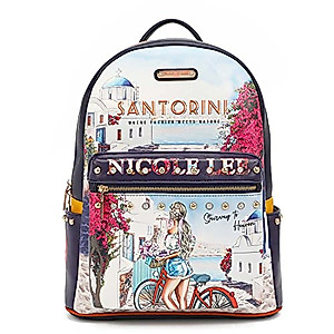 Nicole Lee LARGE LAPTOP BACKPACK WITH USB CHARGING PORT (Stairway to Heaven) - USB12769