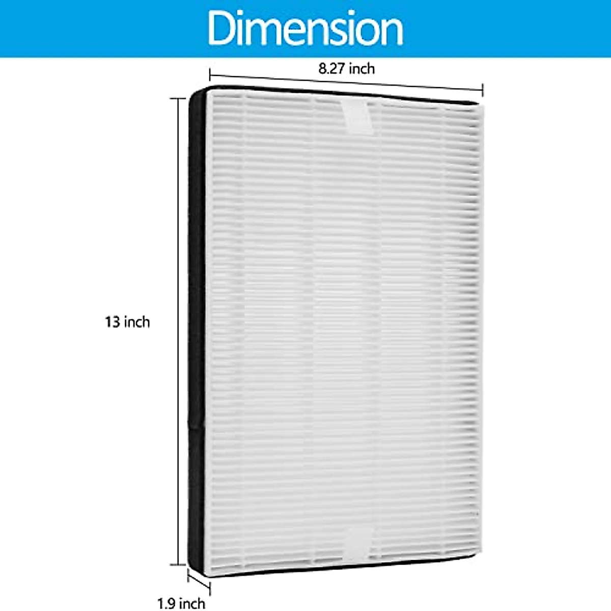 WOCASE F2 True HEPA Filter, Compatible with 3M Filtrete Room Air Purifier Models FAP-C02WA-G2, FAP-C03BA-G2, FAP-T03BA-G2, FAP-SCO2N, 2Pack