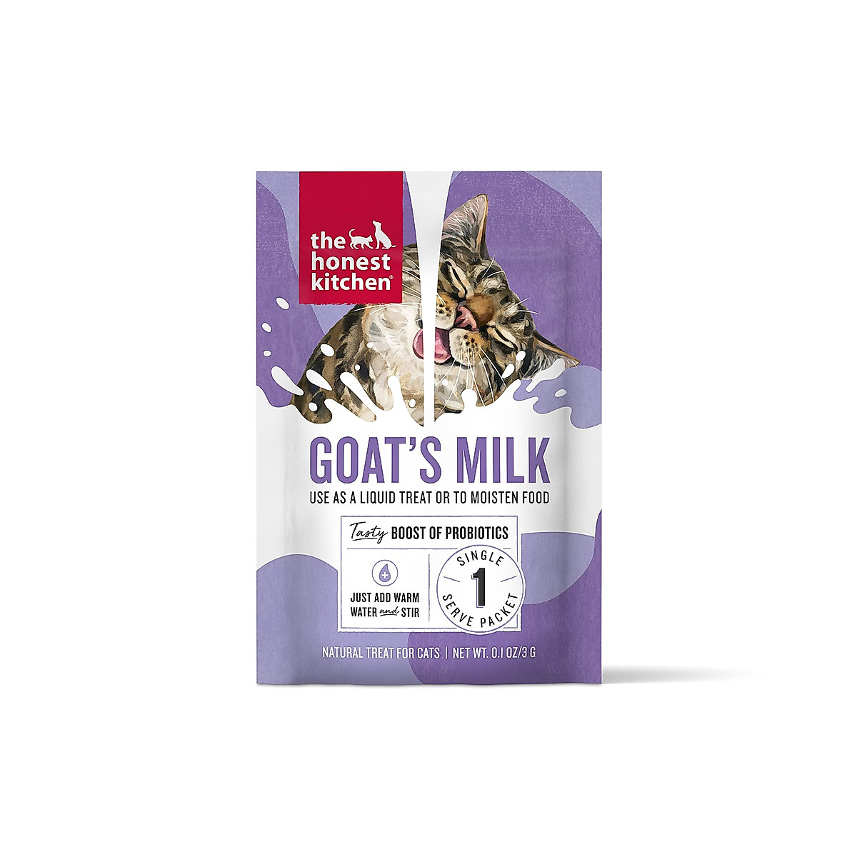The Honest Kitchen Goat's Milk with Probiotics for Cats, 12-Pack of 3g Sachets