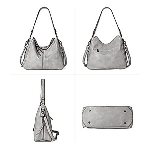 BROMEN Handbags for Women Designer Hobo Bag Large Shoulder Bucket Crossbody Purse with Women Wallet