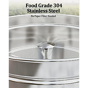 RIEDHOFF 100 Cup Commercial Coffee Maker, [Quick Brewing] [Food Grade Stainless Steel] Large Coffee Urn Perfect For Church, Meeting rooms, Lounges, and Other Large Gatherings-14 L