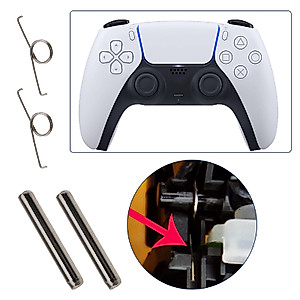 SING F LTD 10 Set Replacement L2 R2 Trigger Button Springs with Cylinder Compatible with DualSense PS5 Controller Spring Replacement Repair Part