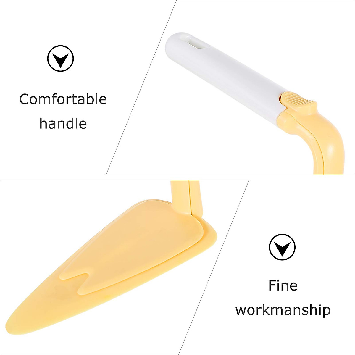 Hemoton Cheese Spatula Pizza Cutter Plastic Pie Server Pizza Cake Holder Cake Cutter Tart Dessert Slicer Pie Spatula Shovel for Serving Cake Pizza Pies Dessert Pie Spatula Cheese Cutter