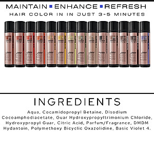 Watercolors Semi Permanent Color Depositing Shampoo. Sulfate & Paraben Free to Maintain & Enhance Hair Color 8 fl oz - WARM SPICE