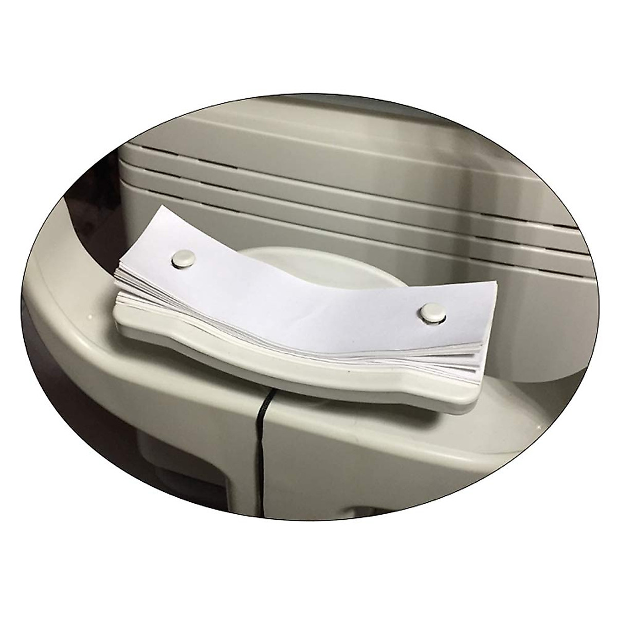 1 Pack Approx 300 Sheets Universal Chin Rest Paper for Ophthalmic Equipment for Auto Refractometer and Auto Perimeters (33 x 130 mm, White)