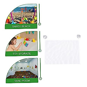 TOYANDONA 5 Sets Bathroom Storage Bag Toddler Bathtub Baby Bath Toys Infant Toy Baby Bathtub Toys Bag Shower Toy Bag with Sucker Bath Toy Storage Bag Polyester White Toy Organizer Mesh Bag